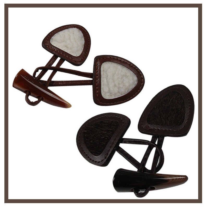 Horn Toggle Buttons: Jacket Fastening Buckle, Coat Closure CB031 - Etsy
