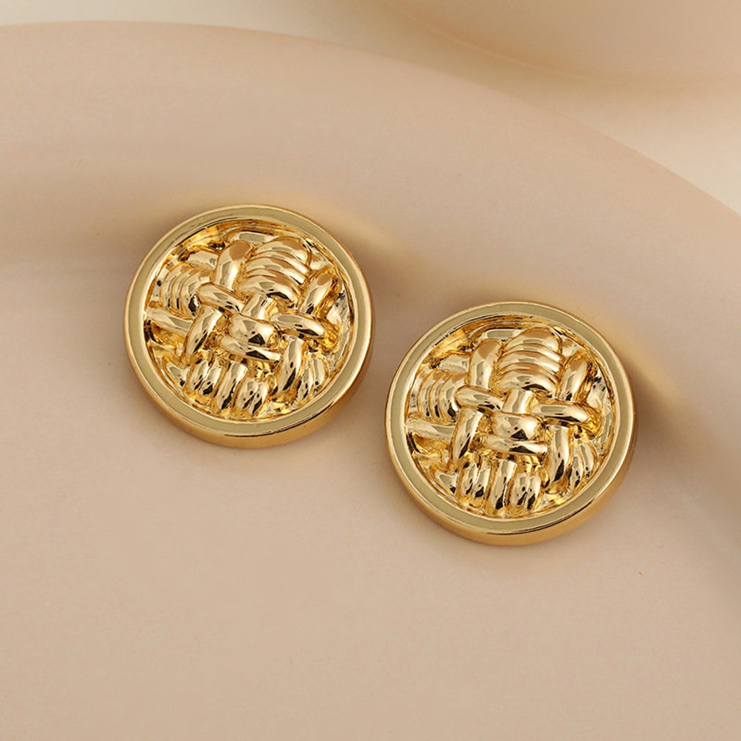 Braided Pattern Metal Buttons: DIY Sewing Supplies YO201 - Etsy