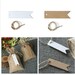 100pcs 2070mm Swallowtail Blank Kraft Paper Tags for Gifts, Labeling ...