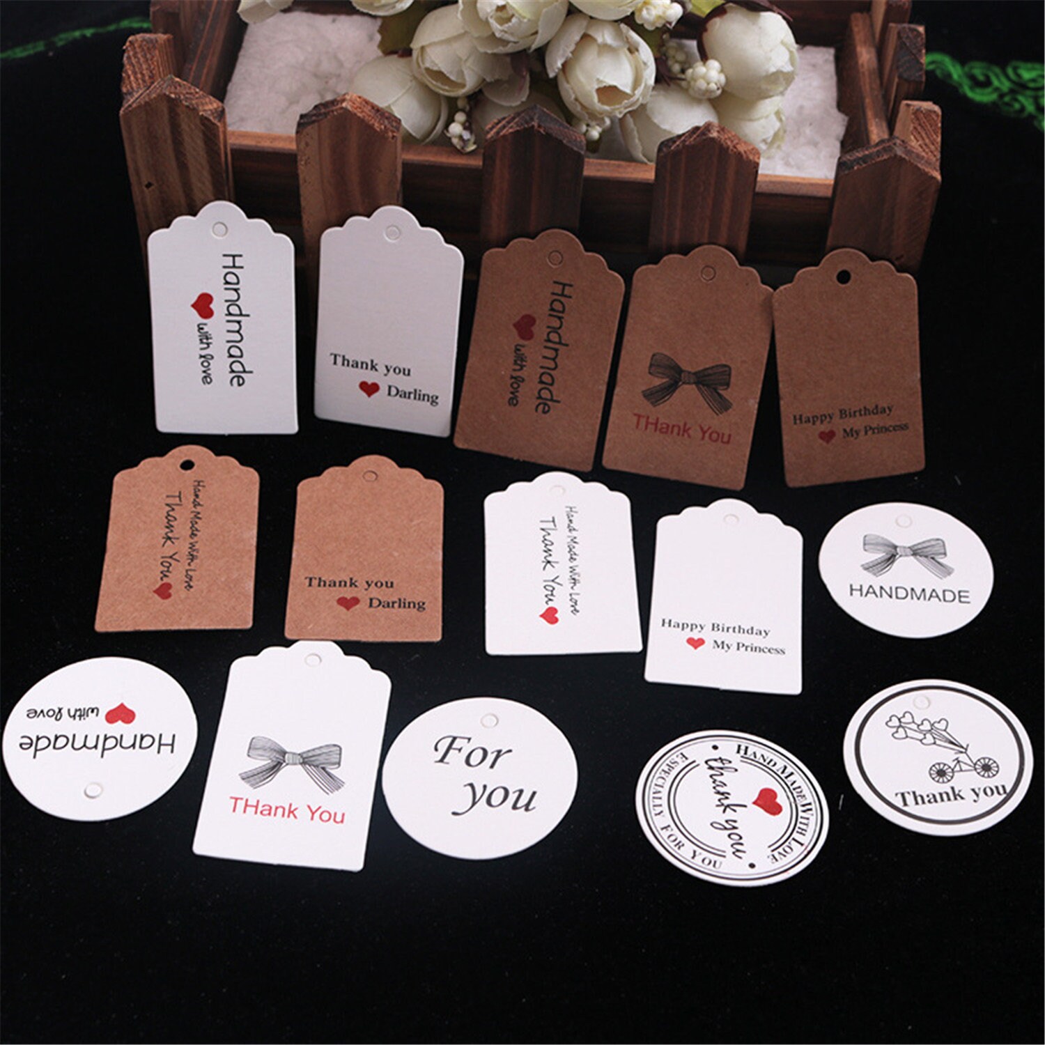 50pcs 3050mm Letter Kraft Paper Tags for Gifts Labeling - Etsy