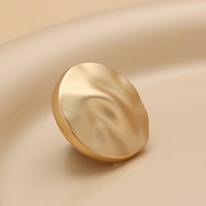 2/6/10pcs Concave and Convex Metal Buttons Flat Plain Plane,for Shirts ...