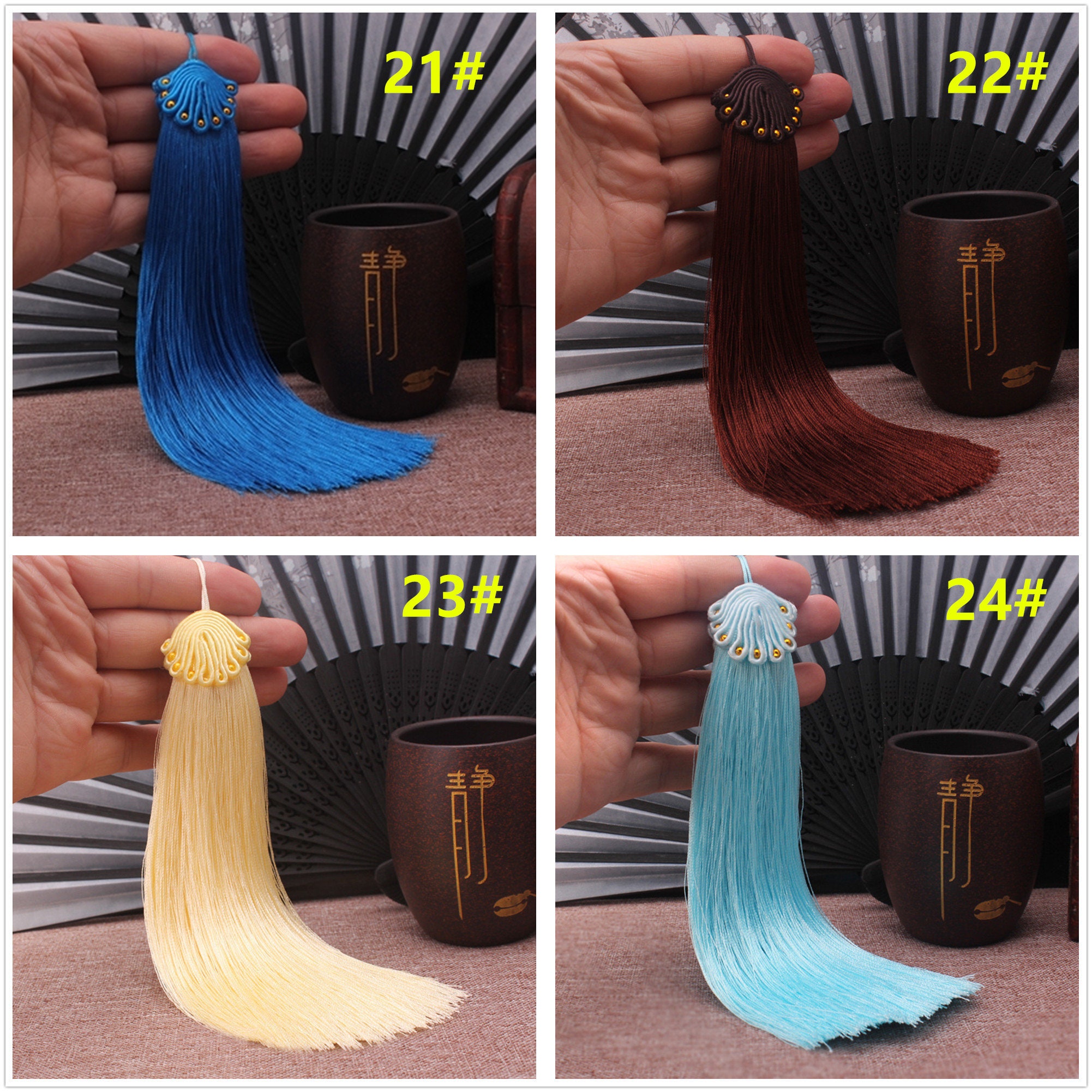 28 Color to Choose1pc 170mm Phoenix Cap Long Silk Tassel - Etsy