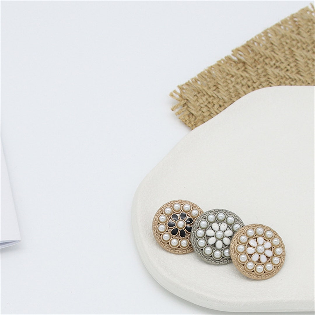 Metal Flower Buttons: DIY Suit & Cardigan Decoration - Etsy