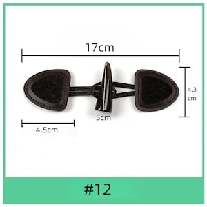Horn Toggle Buttons: Jacket Fastening Buckle, Coat Closure CB031 - Etsy
