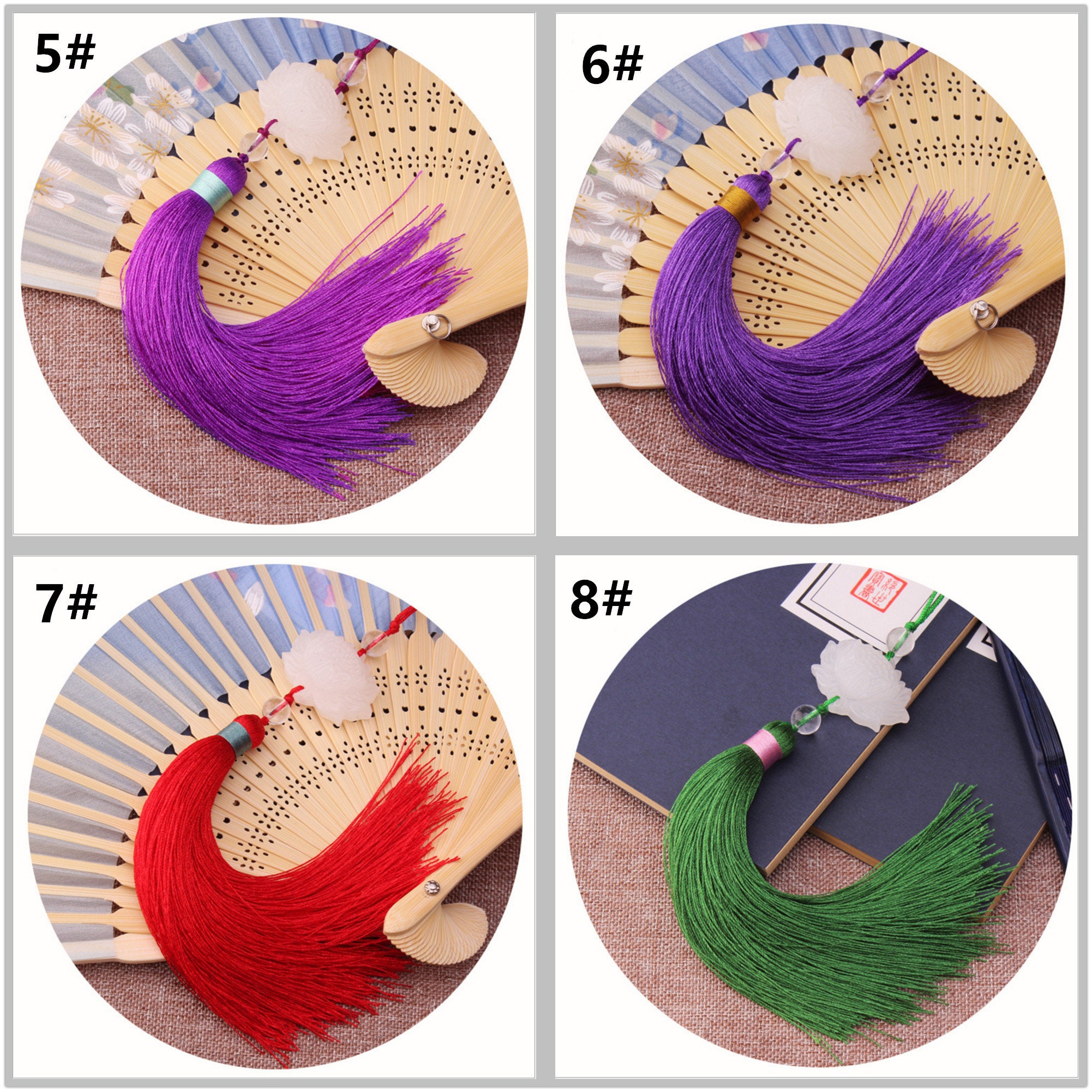 32 Color to Choose1pc 120mm White Jade Silk Tassel tassel - Etsy