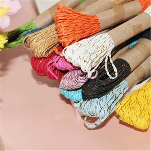 Craft Paper Raffia Cord and Ribbon,twined Paper Rope for Crafting,paper ...