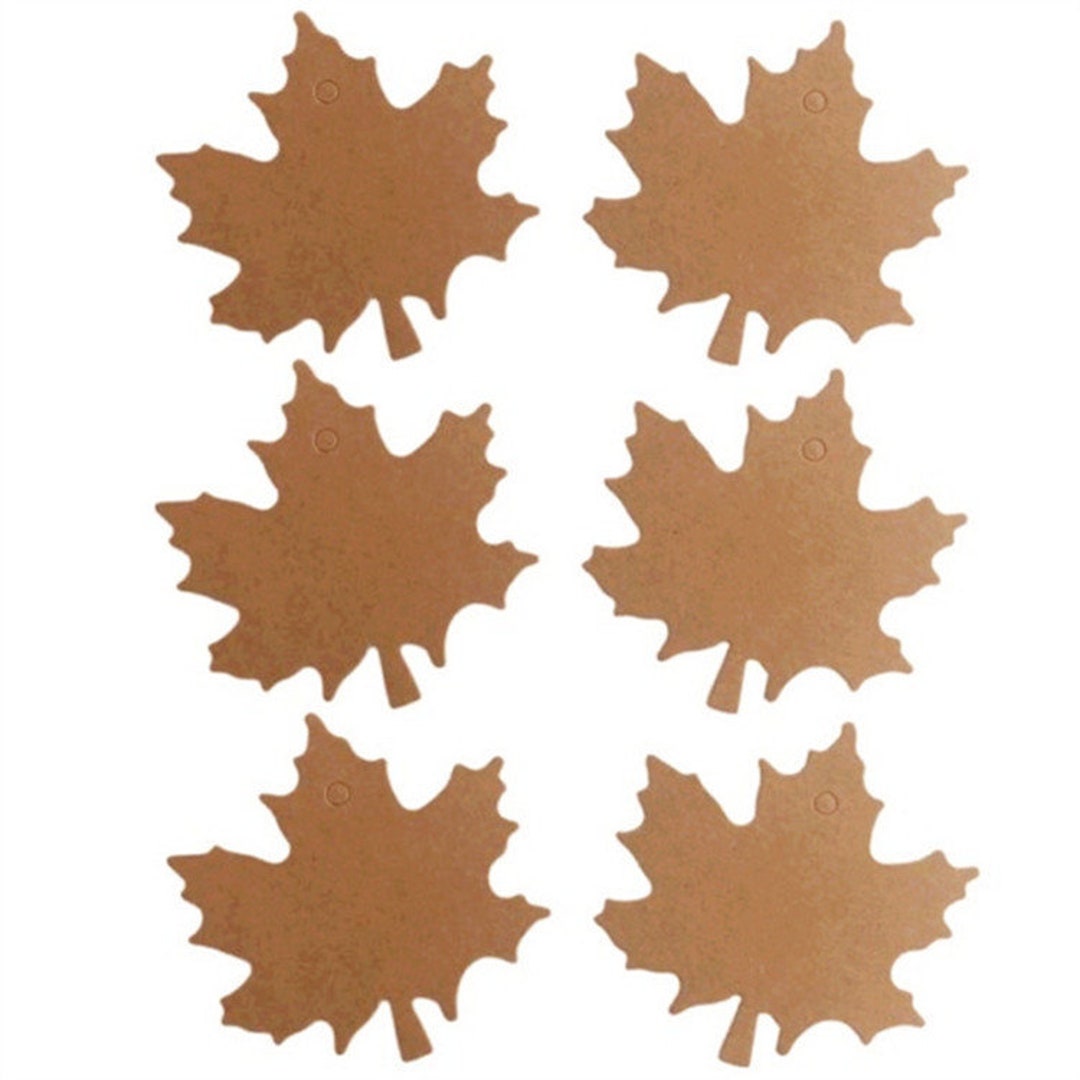 50pcs 40*60mm Maple Leaf Kraft Paper Tags for Gifts, Labeling, Sales ...