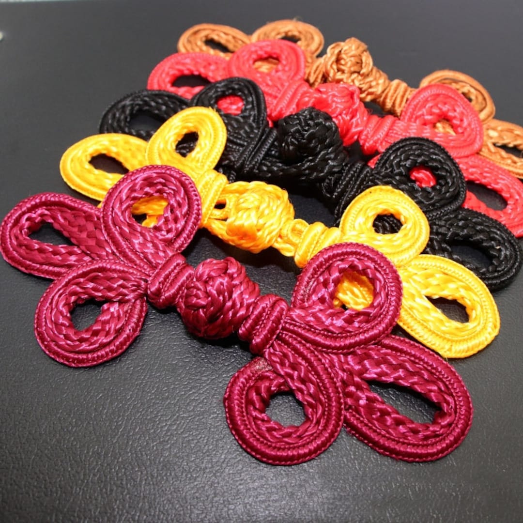 2/6/10pcs 50x130mm Chinese Cheongsam Buttons, Fabric Cheongsam Buttons ...