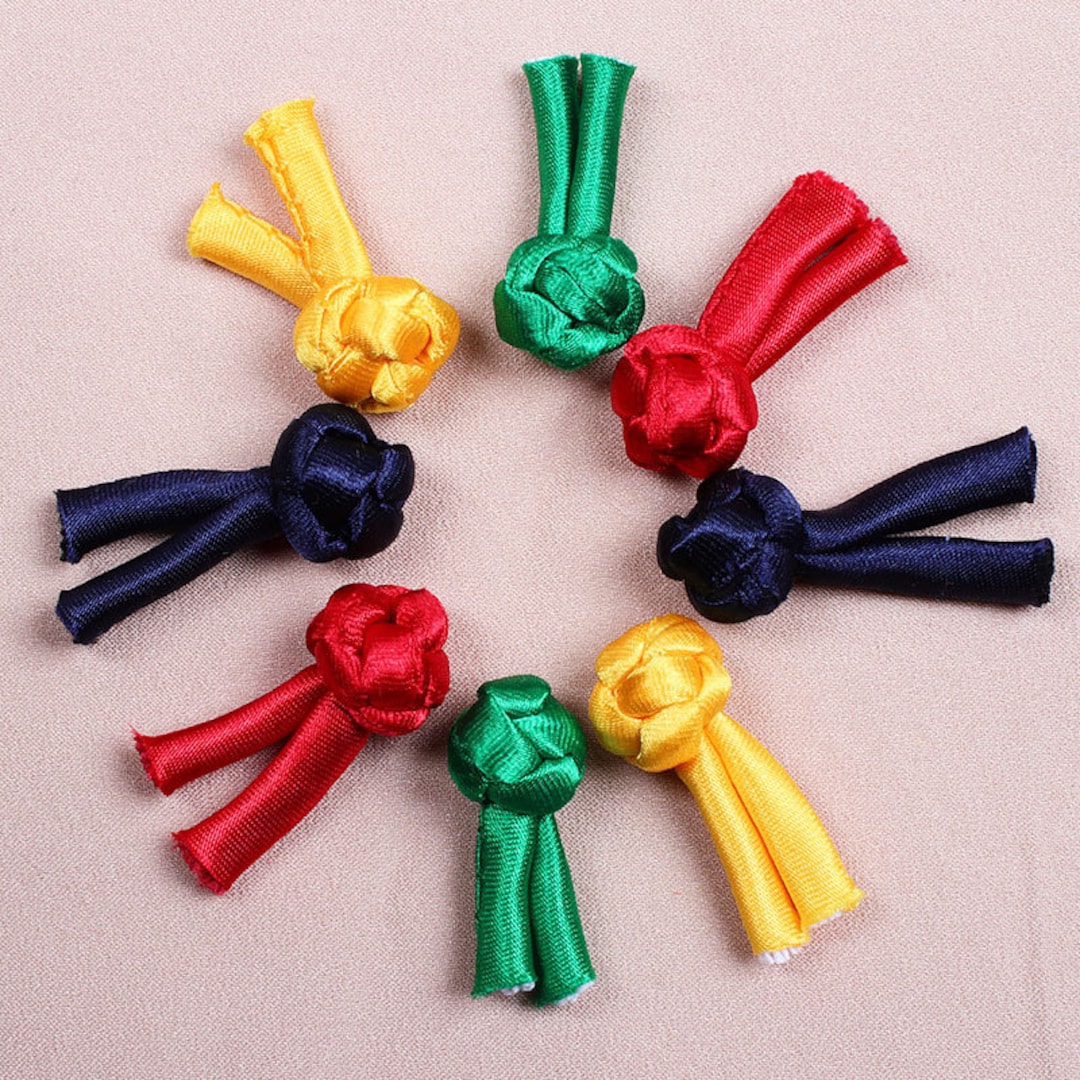 Chinese Frog Buttons: Satin Tunic Suit Cheongsam (1.3cm) CB065 - Etsy