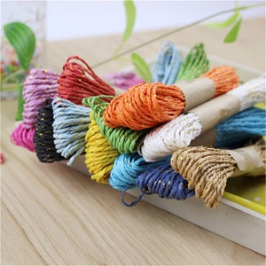 Craft Paper Raffia Cord and Ribbon,twined Paper Rope for Crafting,paper ...