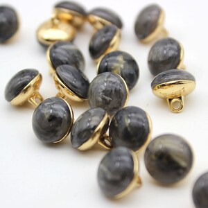 2/6/10/20pcs 11.5-25mm Metal Buttons, Faux Opal Buttons for Shirt ...