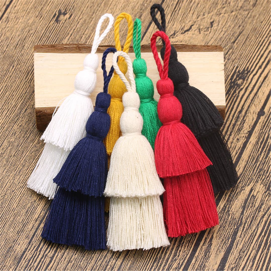18 Color to Choose,10pcs 120mm 2 Layers Cotton Thread Tassel,cotton ...