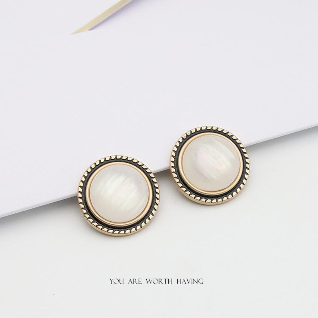 Gold Metal Shank Buttons: Flat Plain Design for DIY Crafts YO010 - Etsy
