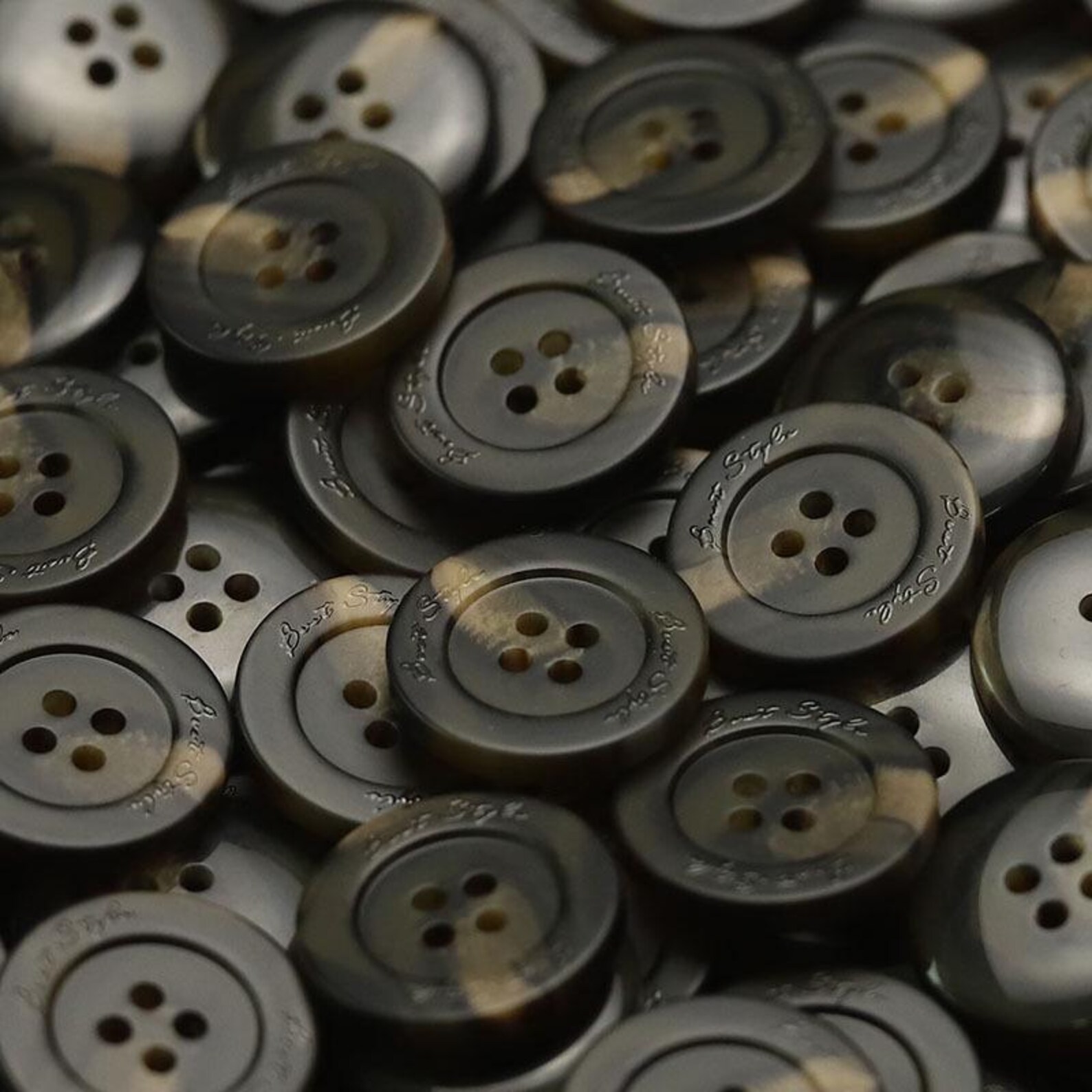 Resin Buttons: Flat Gold Shank for DIY Crafts - Etsy