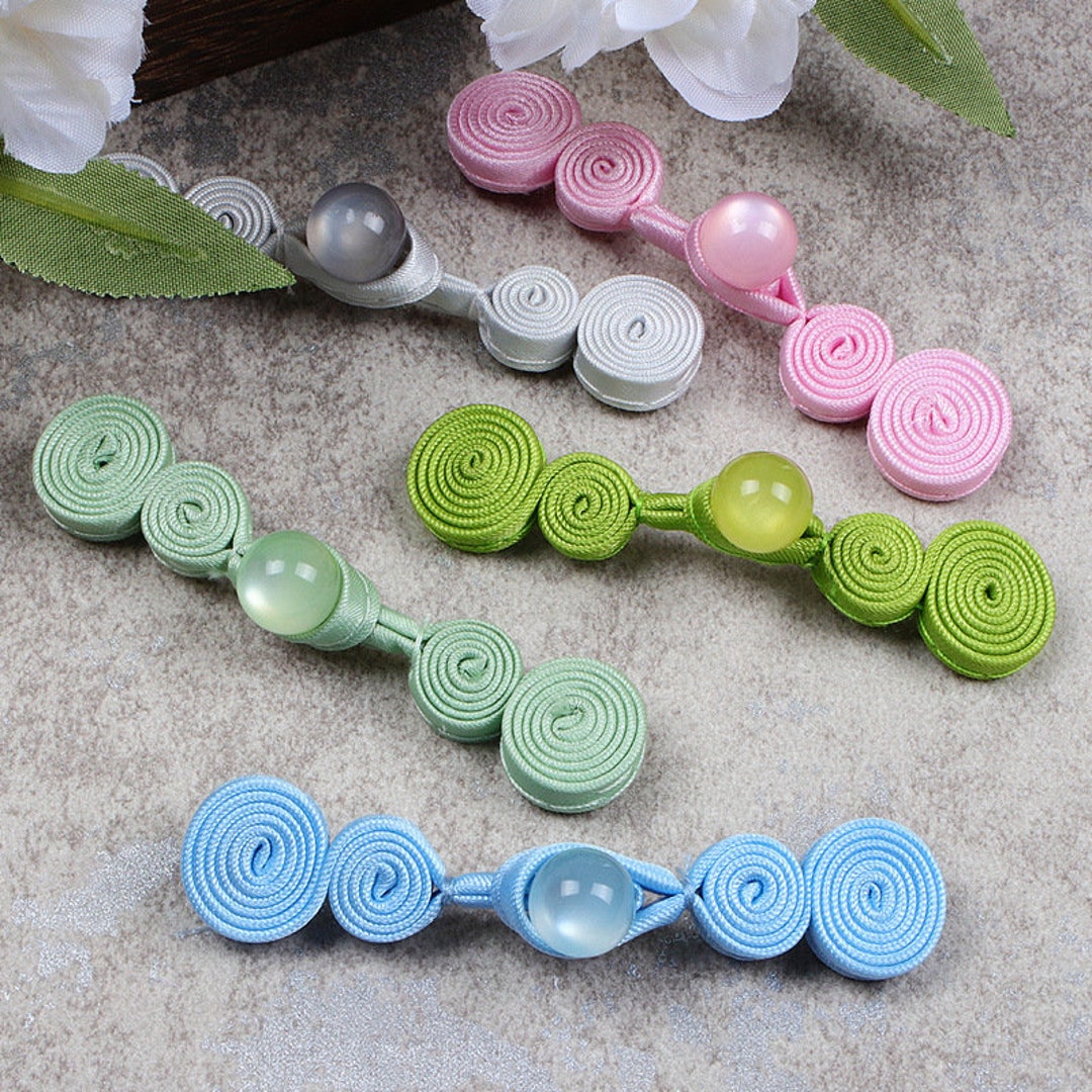 Chinese Frog Buttons: Satin Cheongsam Fasteners CB046 - Etsy