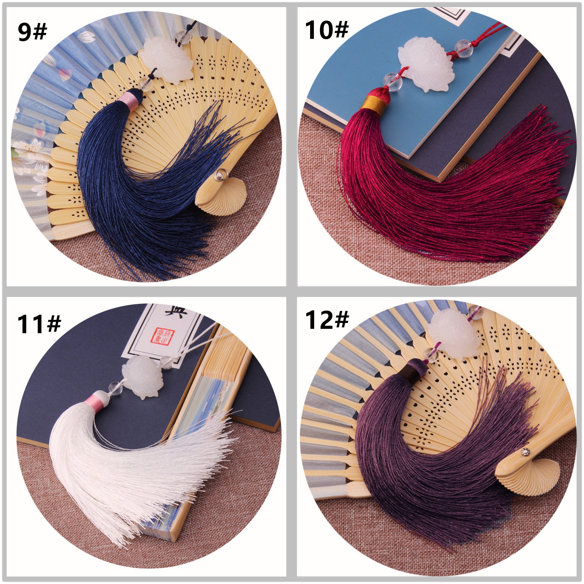 32 Color to Choose1pc 120mm White Jade Silk Tassel tassel - Etsy