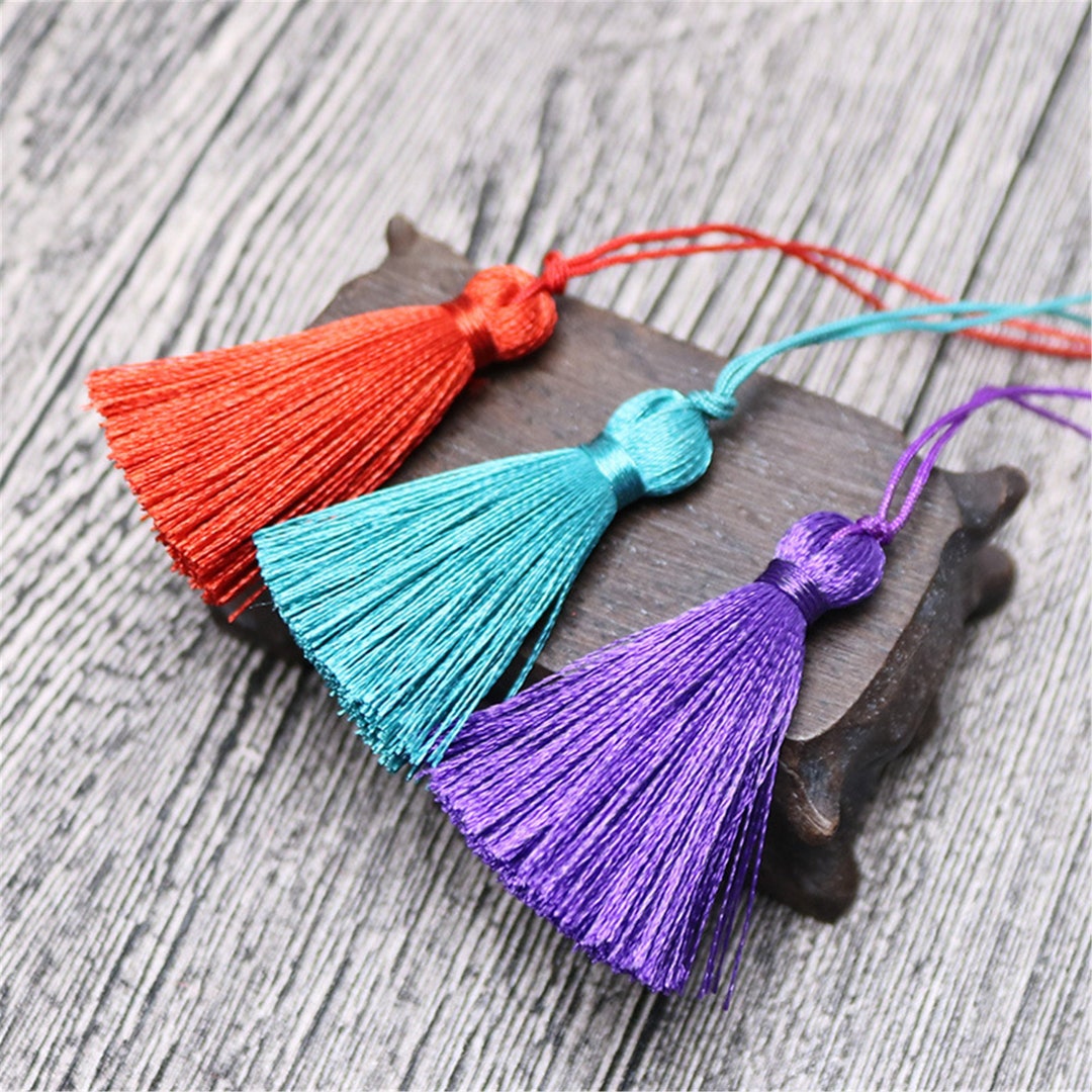 2/10/20pcs 40mm Mala Tassels Handmade Fine Rayon Thread Tassels High ...