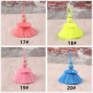 20 Color to Choose,2pcs 55mm Cotton Tassel,cotton Thread Tassel ...