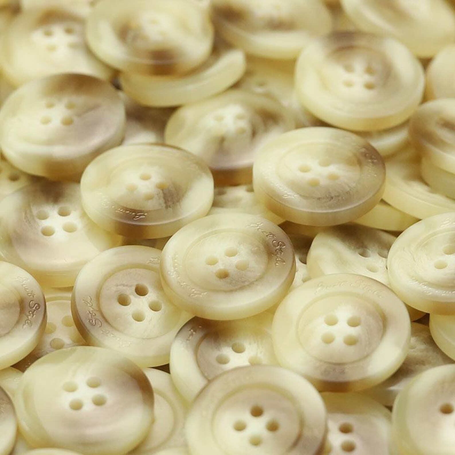 Resin Buttons: Flat Gold Shank for DIY Crafts - Etsy