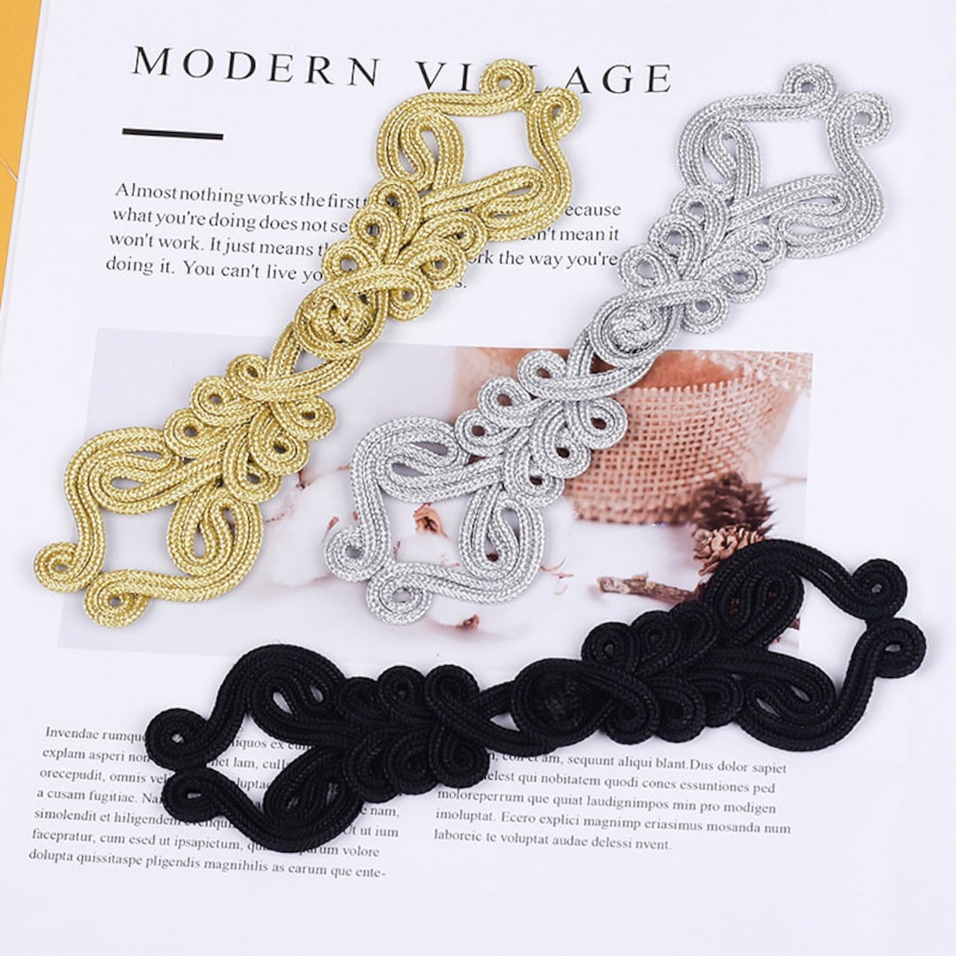 Chinese Frog Buttons: Satin Tunic Suit Cheongsam Fasteners CB053 - Etsy