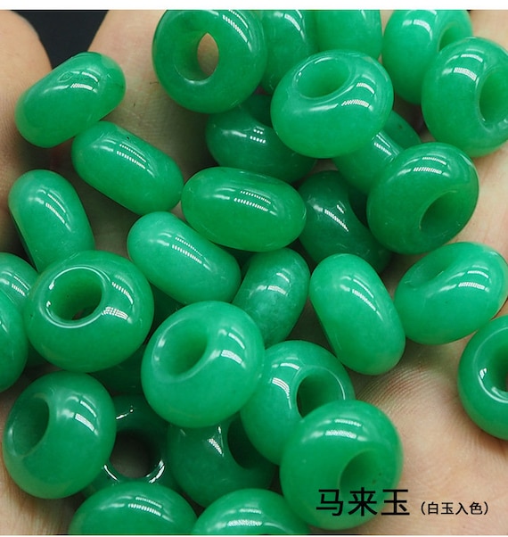 10pcs 814mm Natural Crystal Agate jade stone Large Hole | Etsy