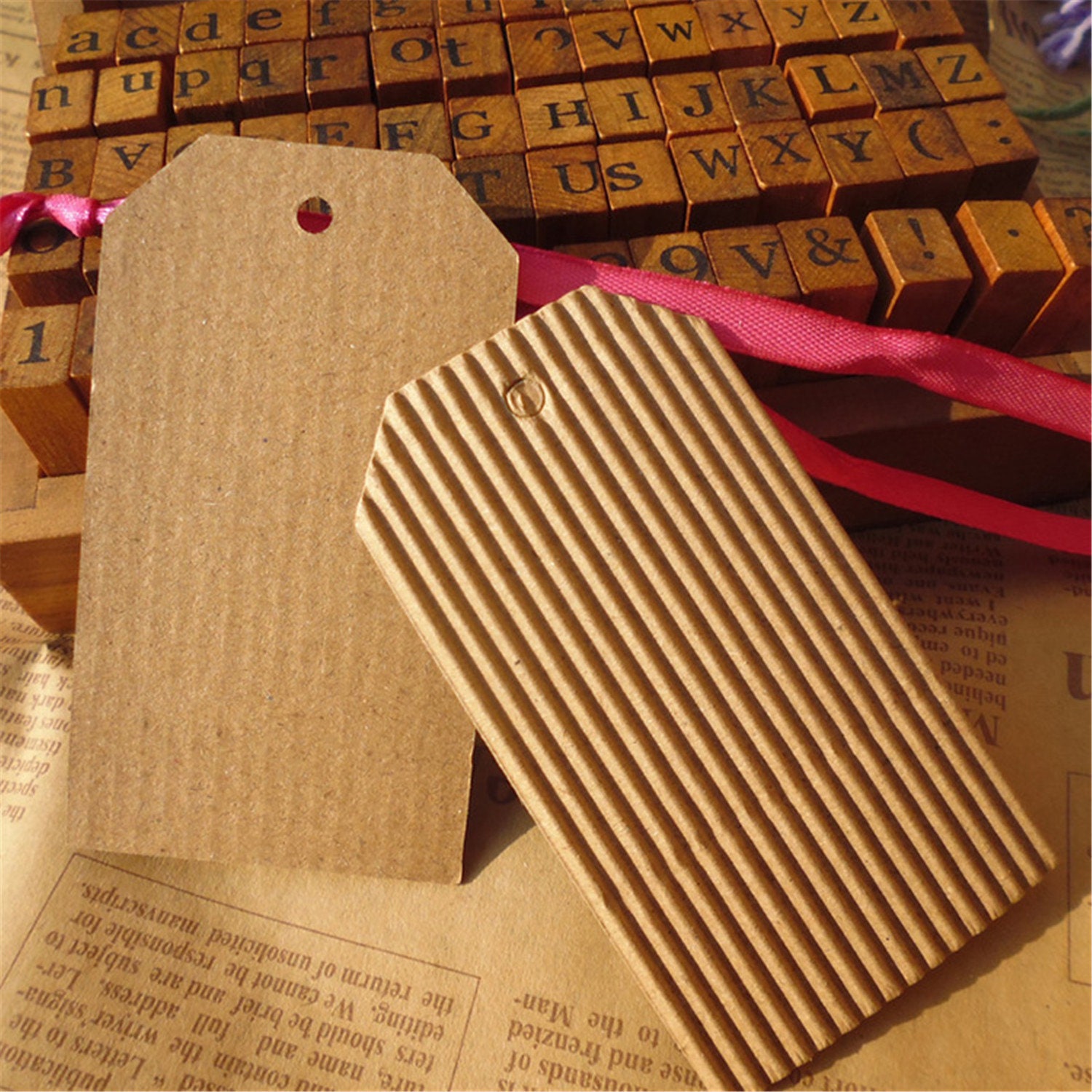 50pcs 4580mm Blank Kraft Paper Tags for Gifts Labeling | Etsy