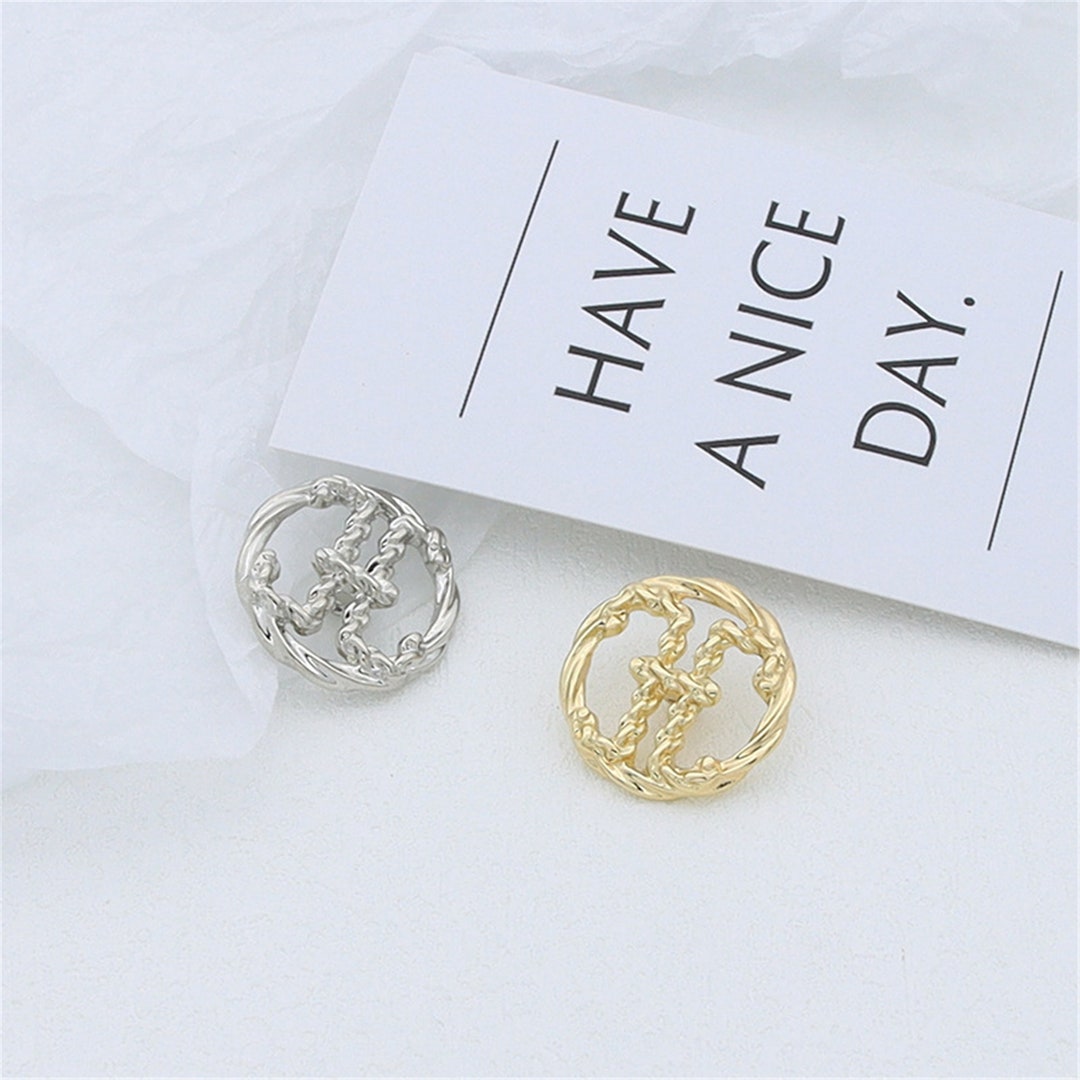 Metal Openwork Weaving Buttons: DIY Craft Supplies 2/10/20pcs YO044 - Etsy