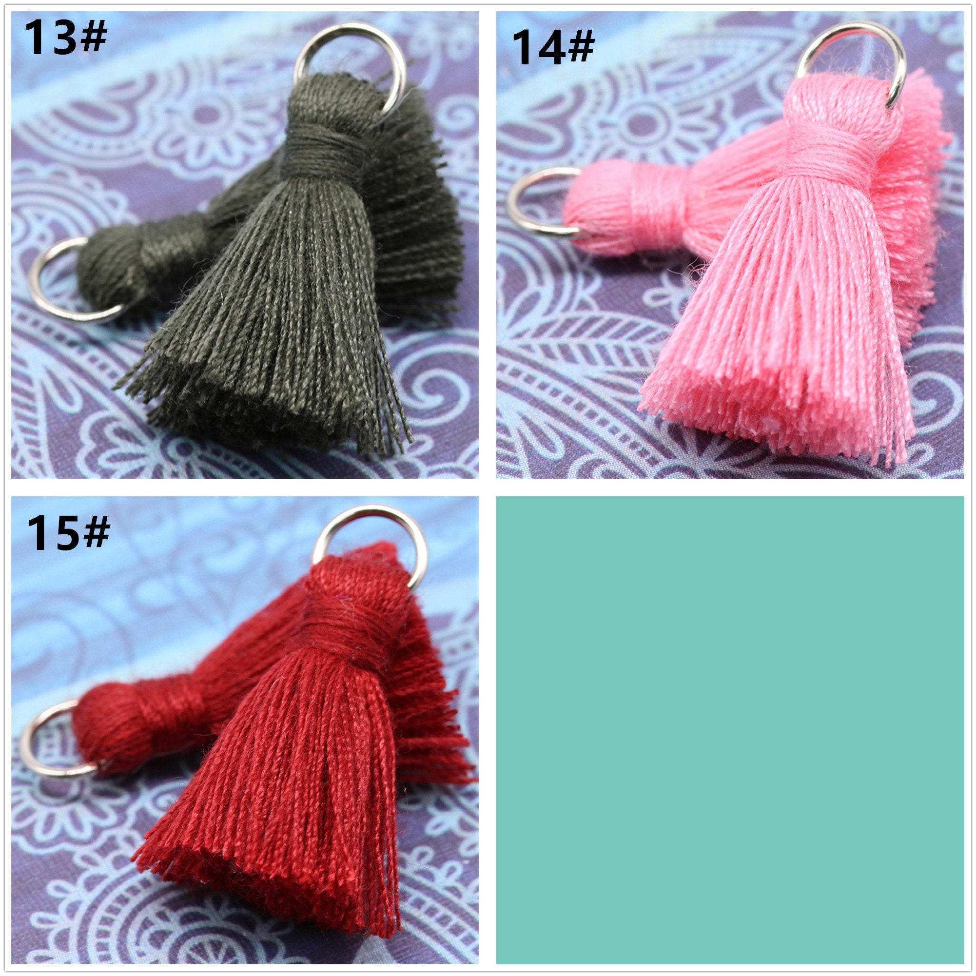 20pcs Mini Cotton Thread Tassels: 20mm Colorful Pendants LF011 - Etsy