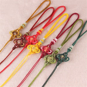 Chinese Knot Tassel Pendant: Silk Nylon Accessories (2pcs) YD079 - Etsy