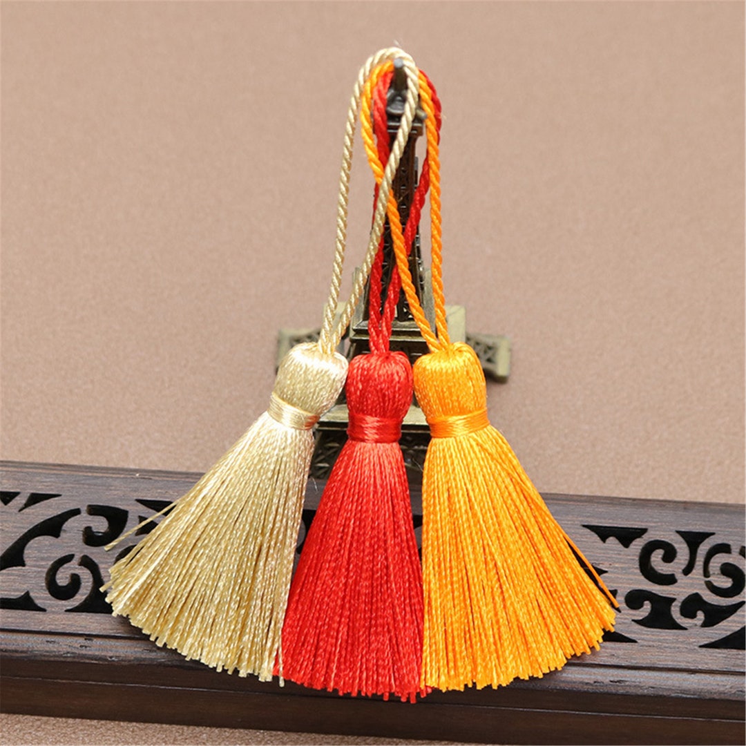 34 Colors to Choose,50mm Tassels Handmade Fine Rayon Thread Tassels ...