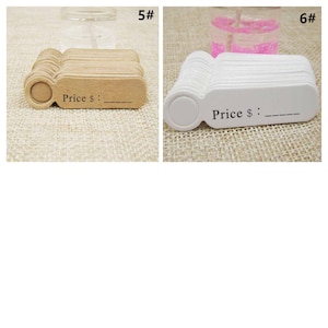 50 Kraft Paper Price Tags, Gift Tags, Wedding DIY (13x50mm) - Etsy
