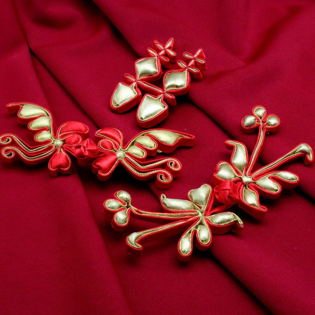 Cheongsam Wedding Dress Buttons: Chinese Tunic Suit Fabric Fastener ...