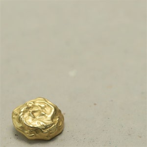 2pcs Bump Metal Buttons Flat Plain Plane Gold Silver Shank ,for Shirts ...