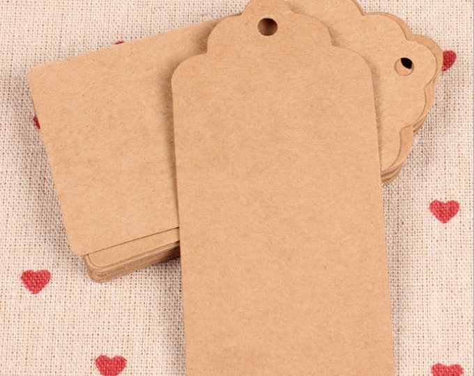 100pcs 2070mm Swallowtail Blank Kraft Paper Tags for Gifts - Etsy