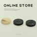 4-hole Resin Buttons: Flat Plain Sewing Buttons for DIY Crafts YO359 - Etsy