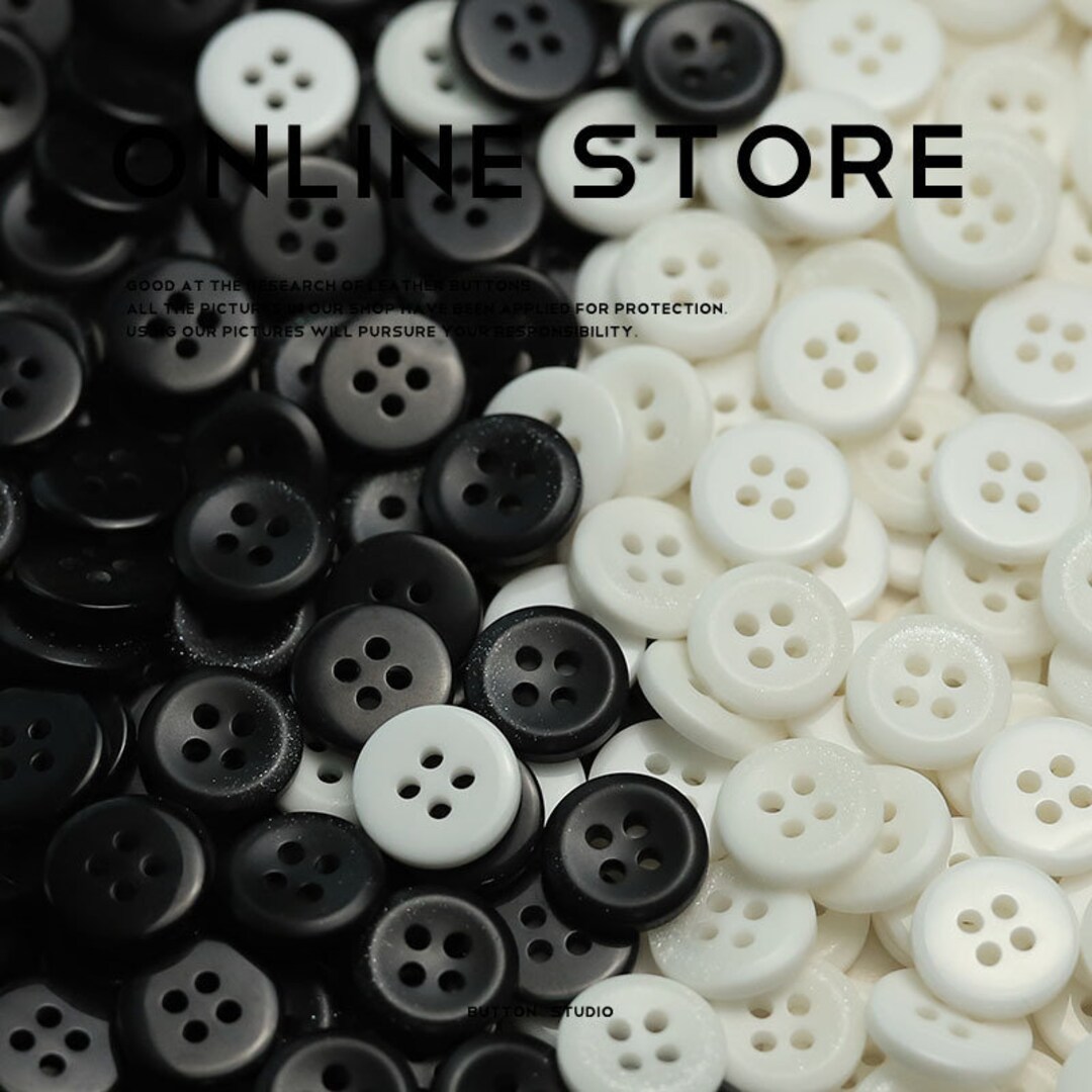 10/20pcs 4holes Resin Buttons Flat Plain Plane,for Shirts Coats ...