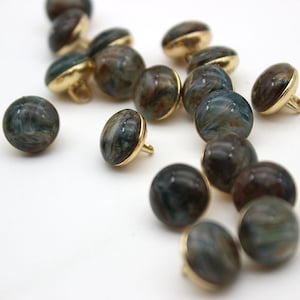 2/6/10/20pcs 11.5-25mm Metal Buttons, Faux Opal Buttons for Shirt ...
