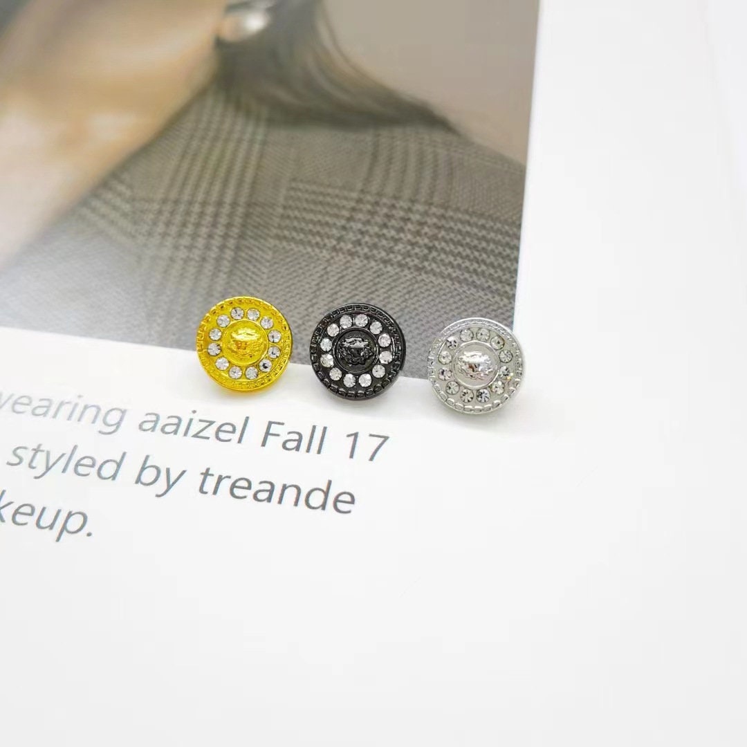 2/10/20pcs 11.5mm Metal Buttons, Buttons for Shirt Jacket Sweater ...