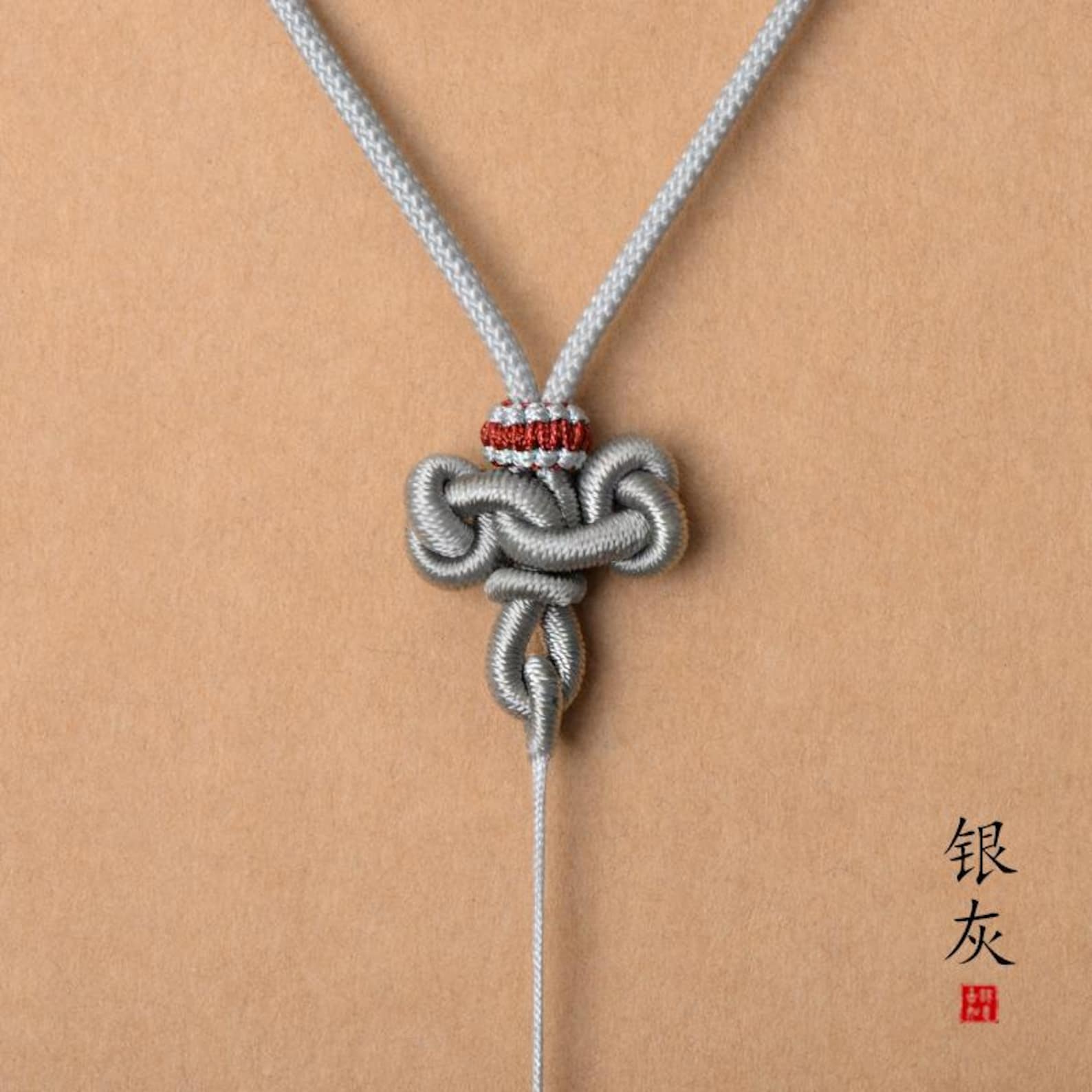 Hand-woven Cord Necklace Chinese Knot: Polyester Pendant Accessories ...