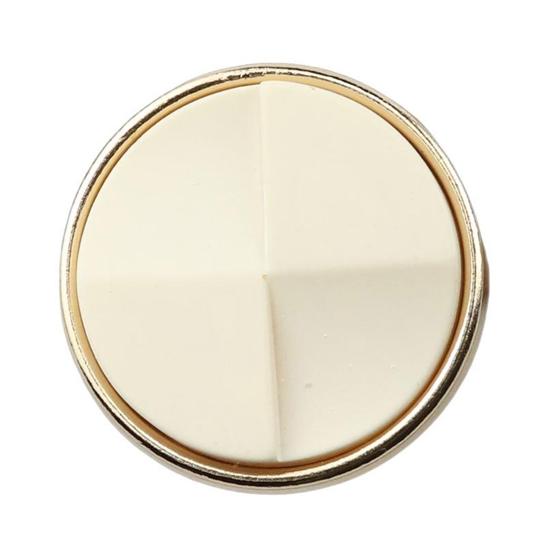 2/6/10pcs Round Staggered Metal Buttons Flat Plain Plane Gold Shank ...