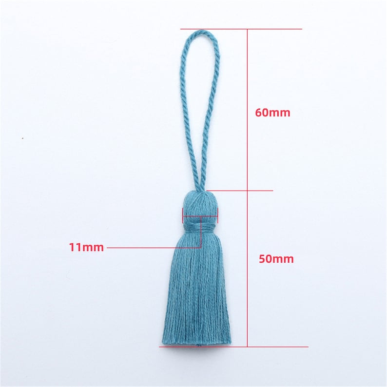 50mm Cotton Thread Tassel: Craft Pendant Accessory HS005 - Etsy
