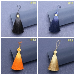 2/10/20pcs 13 Colors to Choose,70mm Tassels Handmade Fine Rayon Thread ...