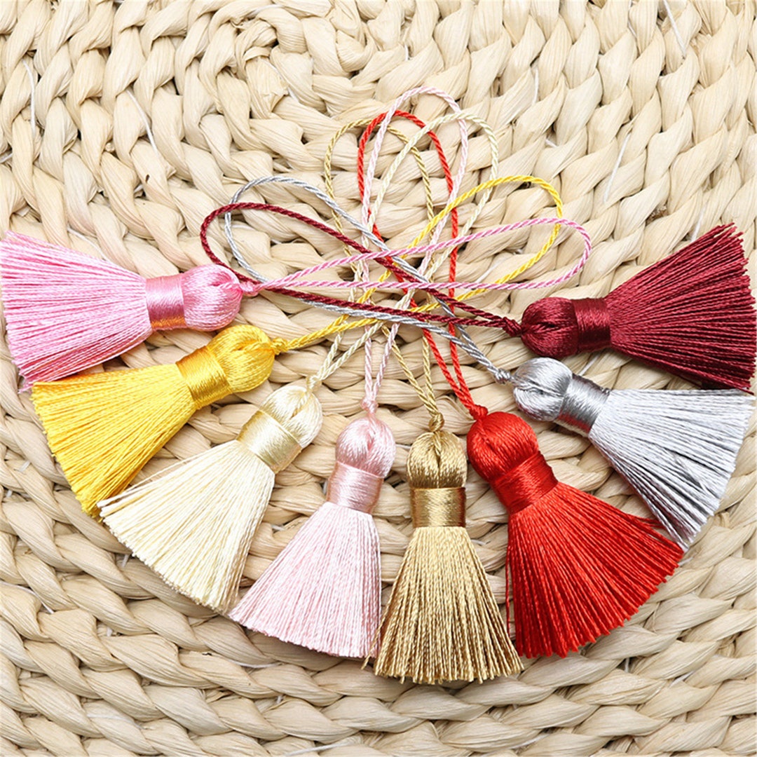 2/10/20pcs 36 Colors to Choose,50mm Tassels Handmade Fine Rayon Thread ...