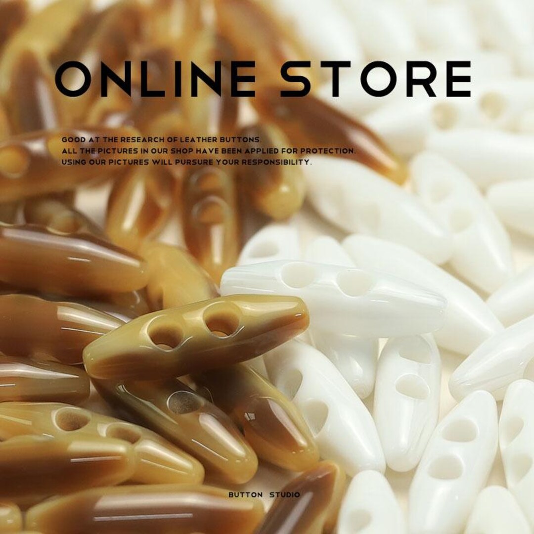 2pcs Resin Horn Toggle Buttons: 44.5x13mm DIY Craft YO235 - Etsy UK