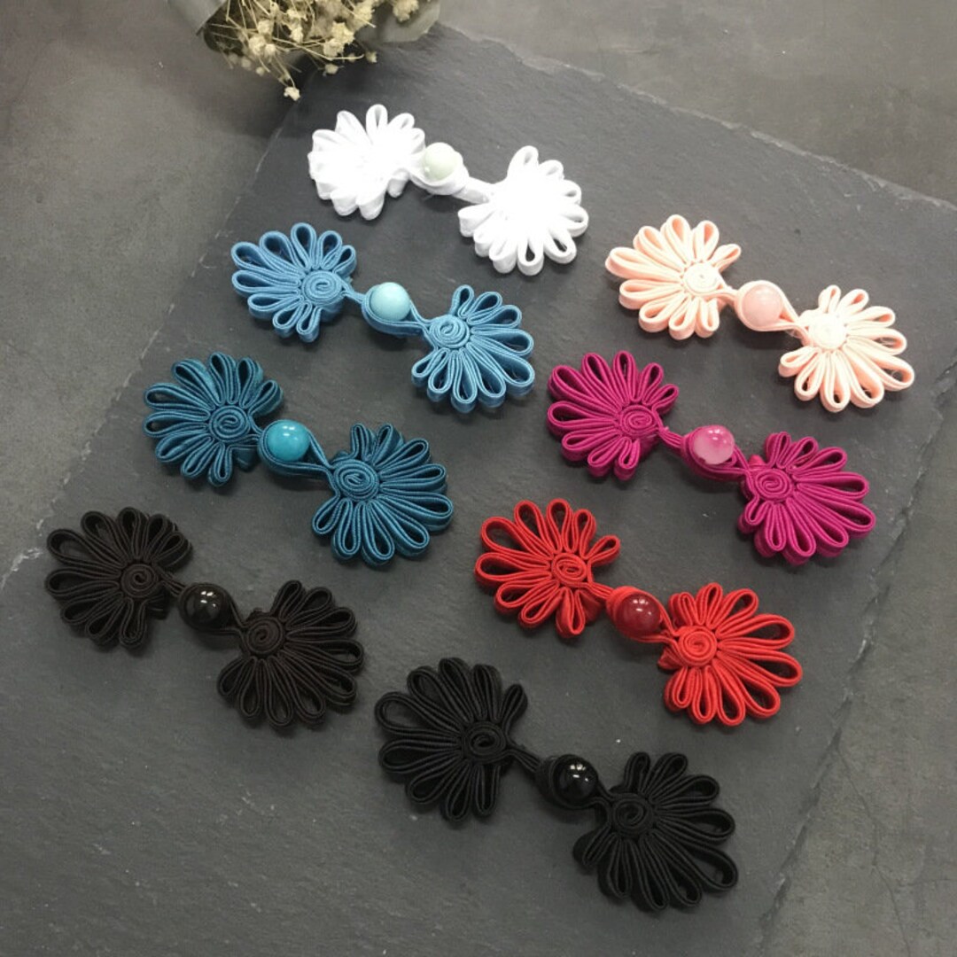 2/6/10pcs Chinese Frogs Buttons, Wine Red Fabric Buttons, Purple Shirt ...