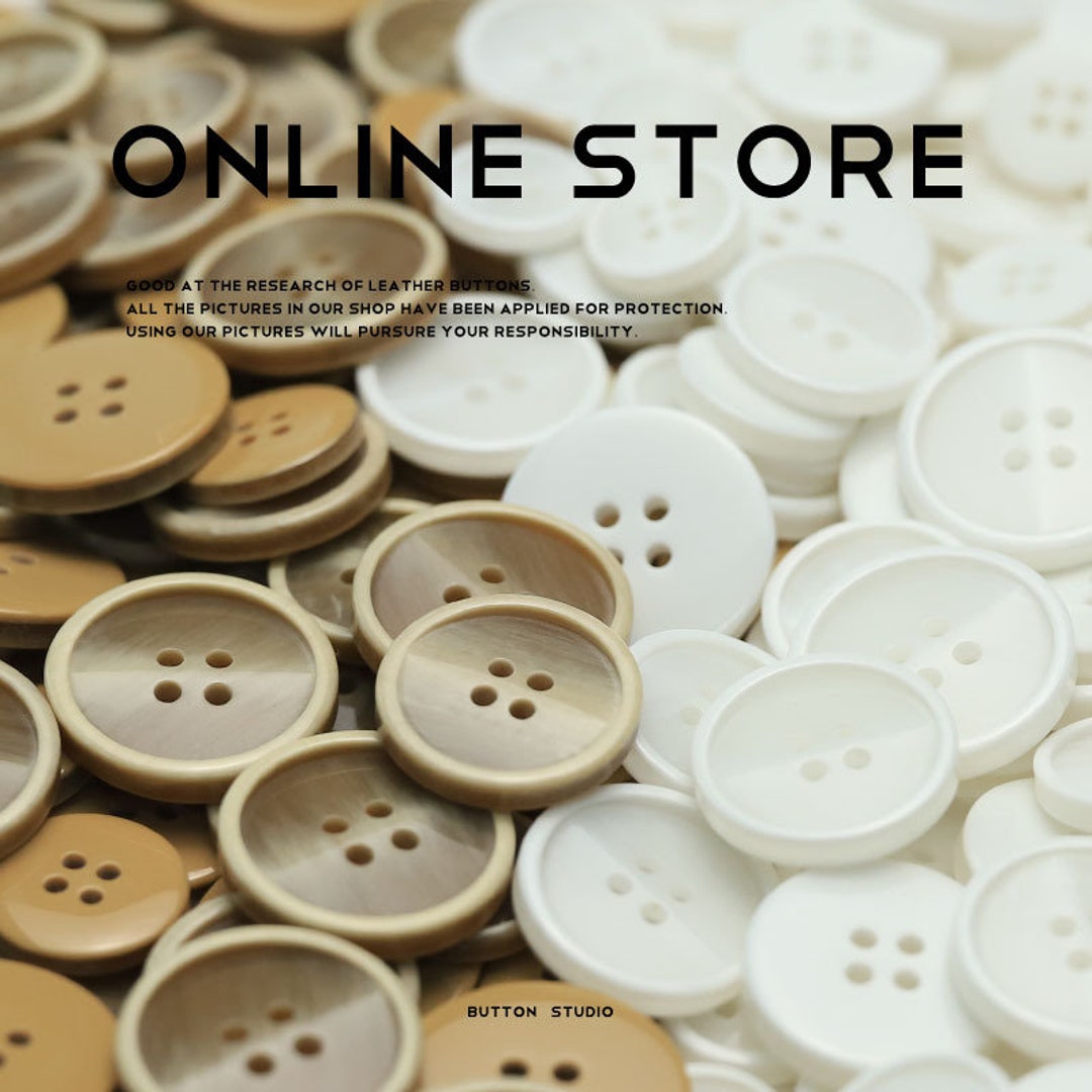 Resin Buttons: Flat Gold Shank for DIY Crafts YO1018 - Etsy