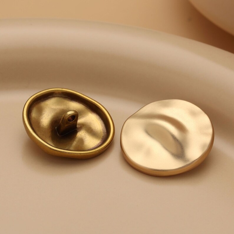 Concave Convex Metal Buttons: DIY Shirt Coat Sweater Crafts YO178 - Etsy