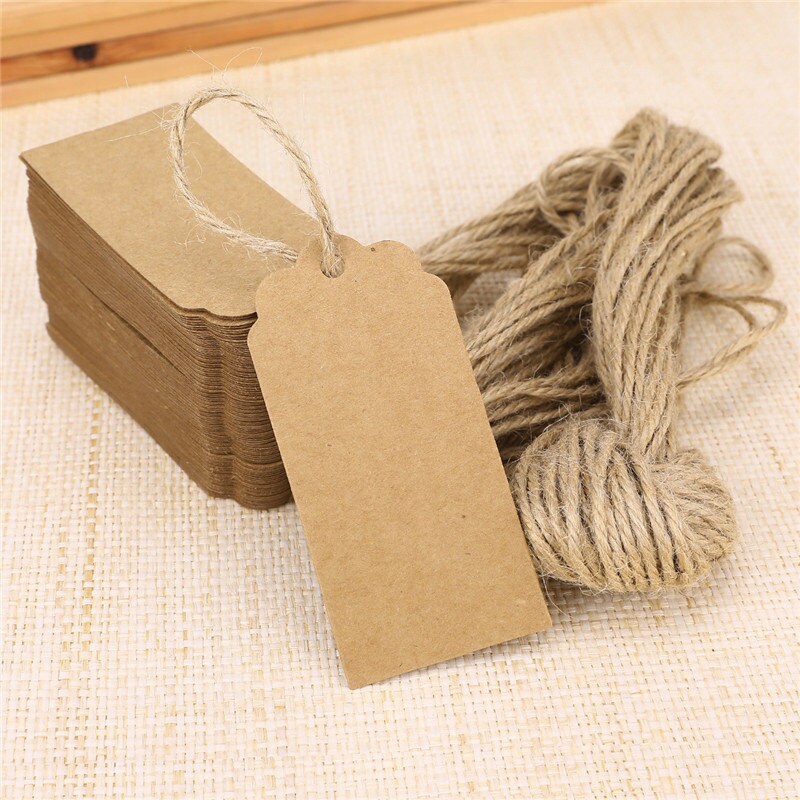 50pcs 4595mm Blank Kraft Paper Tags for Gifts Labeling - Etsy