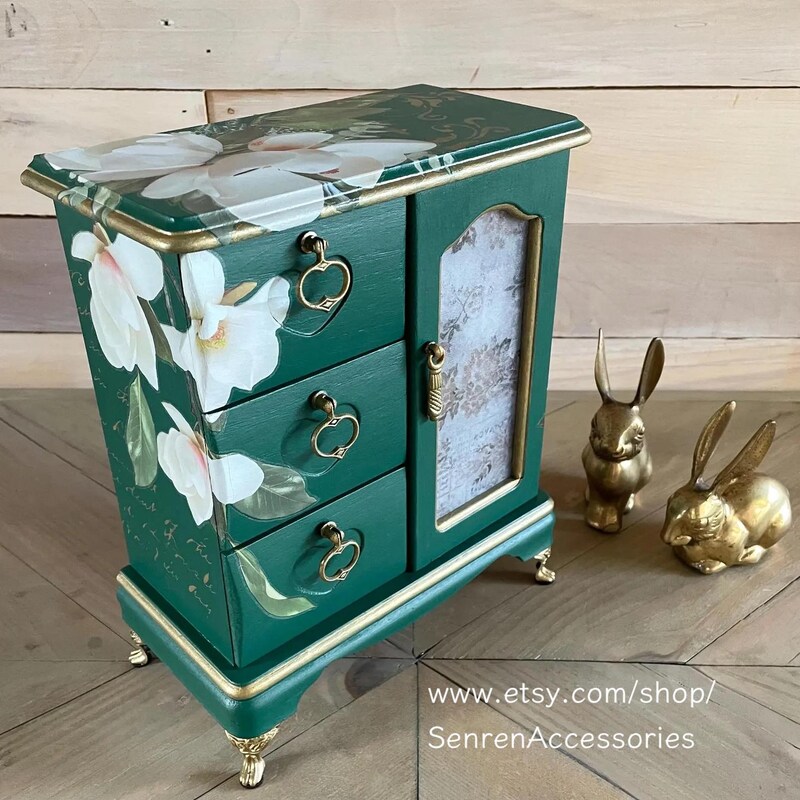 Small Painted Box - Etsy