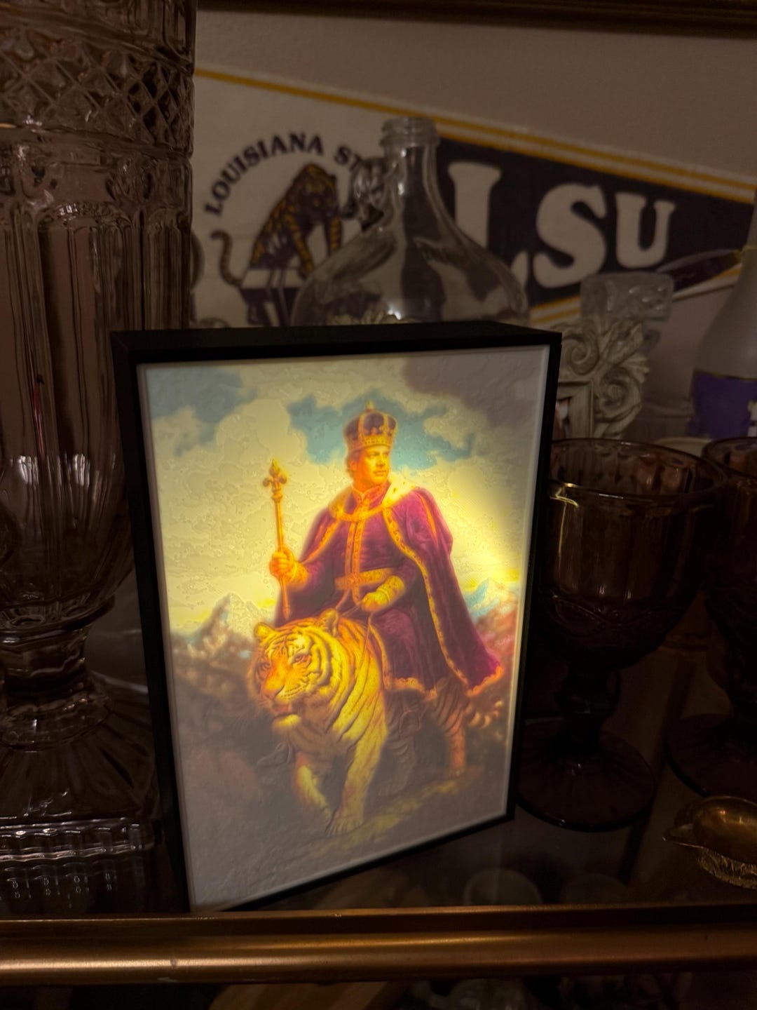 LSU Lane Kiffin Tiger Lightbox Lamp - Etsy